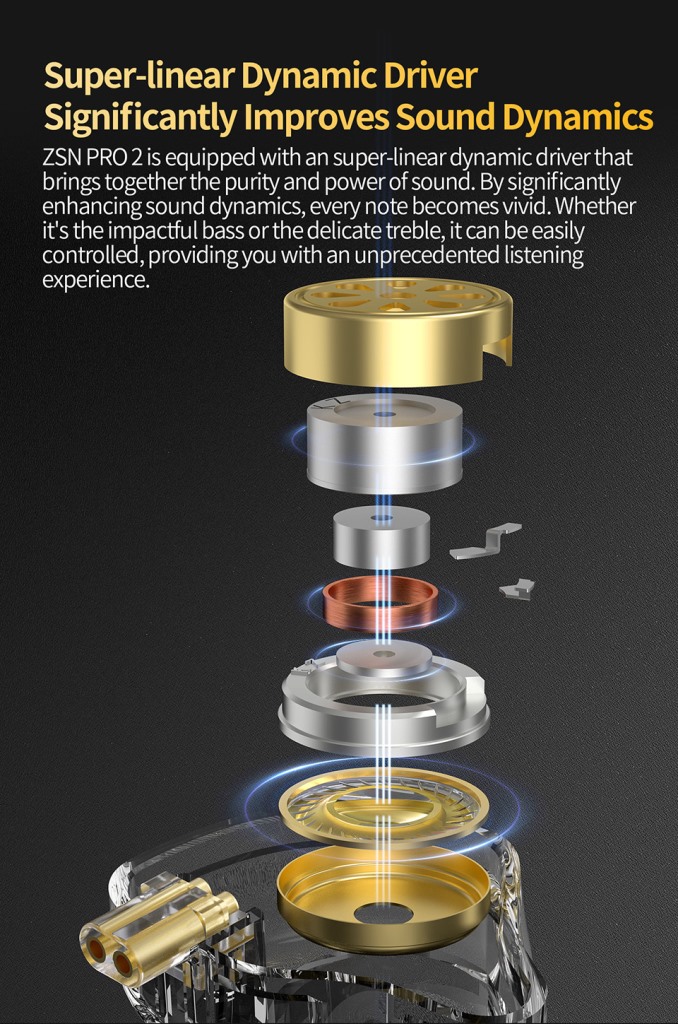 KZ ZSN PRO 2 Professional Hybrid Technology In-Ear Monitor